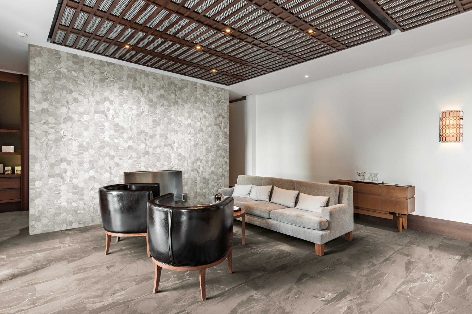Absolute 3x3 Matte Porcelain Hexagon Mesh Mosaic Tile in White – MILE®stone