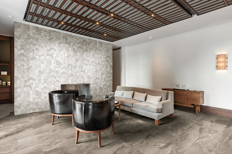 Absolute 3x3 Matte Porcelain Hexagon Mesh Mosaic Tile in White – MILE®stone