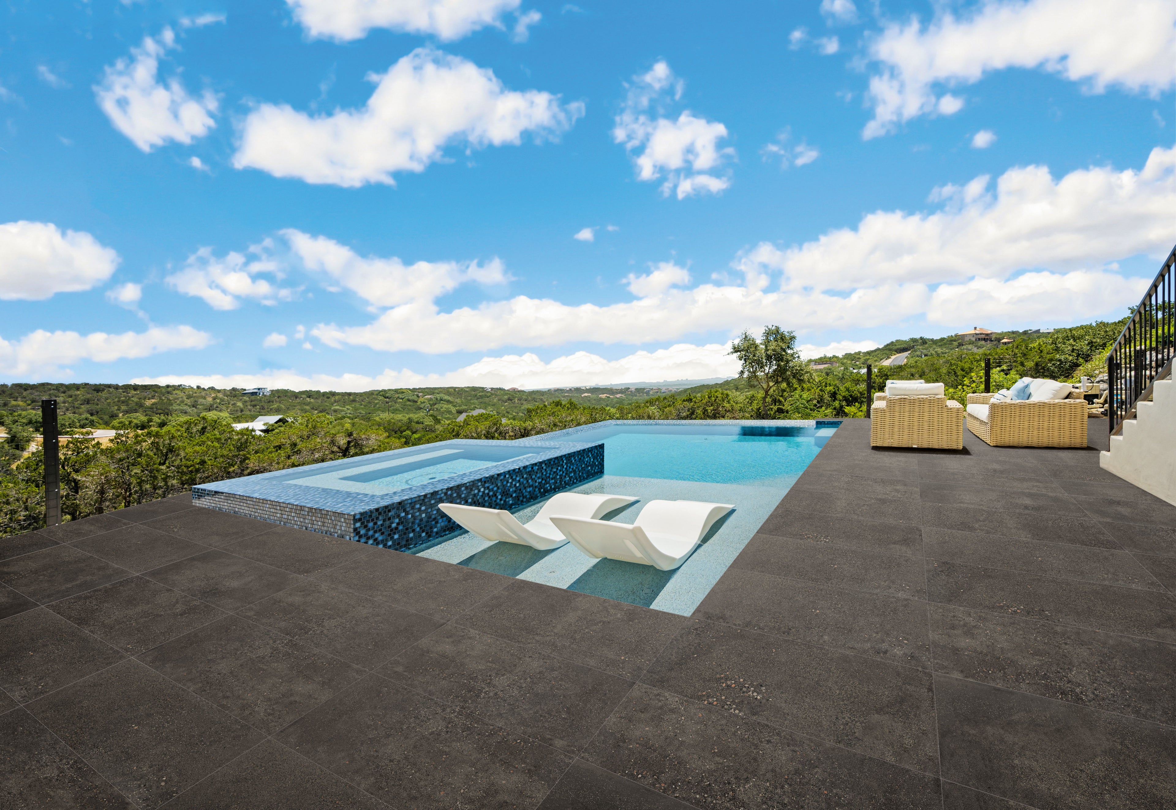 Area 51 24x48 Grip Porcelain 2CM Paver Tile in Black – MILE®stone