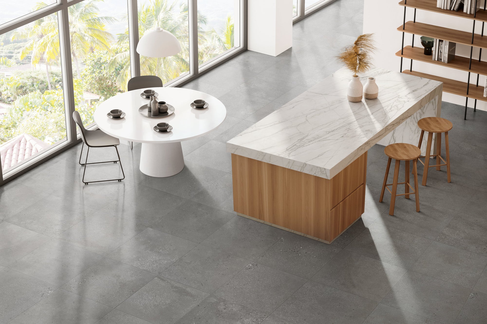 Area 51 24x24 Matte Porcelain Tile in Steel – MILE®stone
