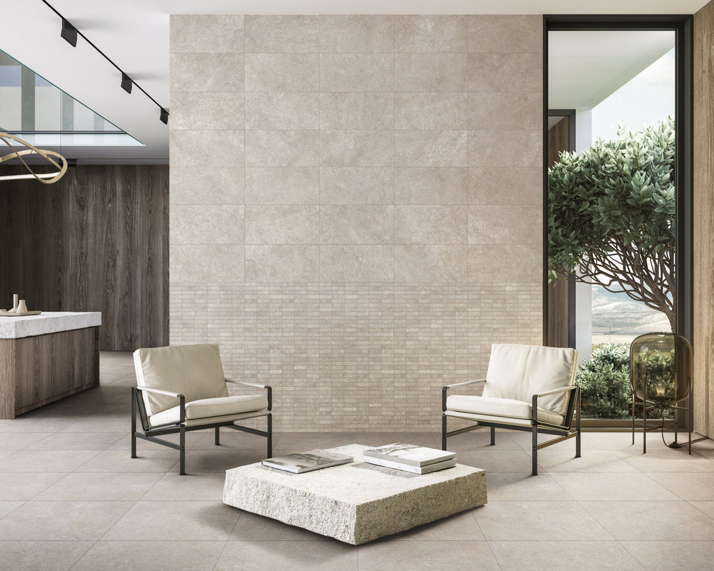 Atelier 1x4 Matte Porcelain Mesh Mosaic Tile in Sunset – MILE®stone