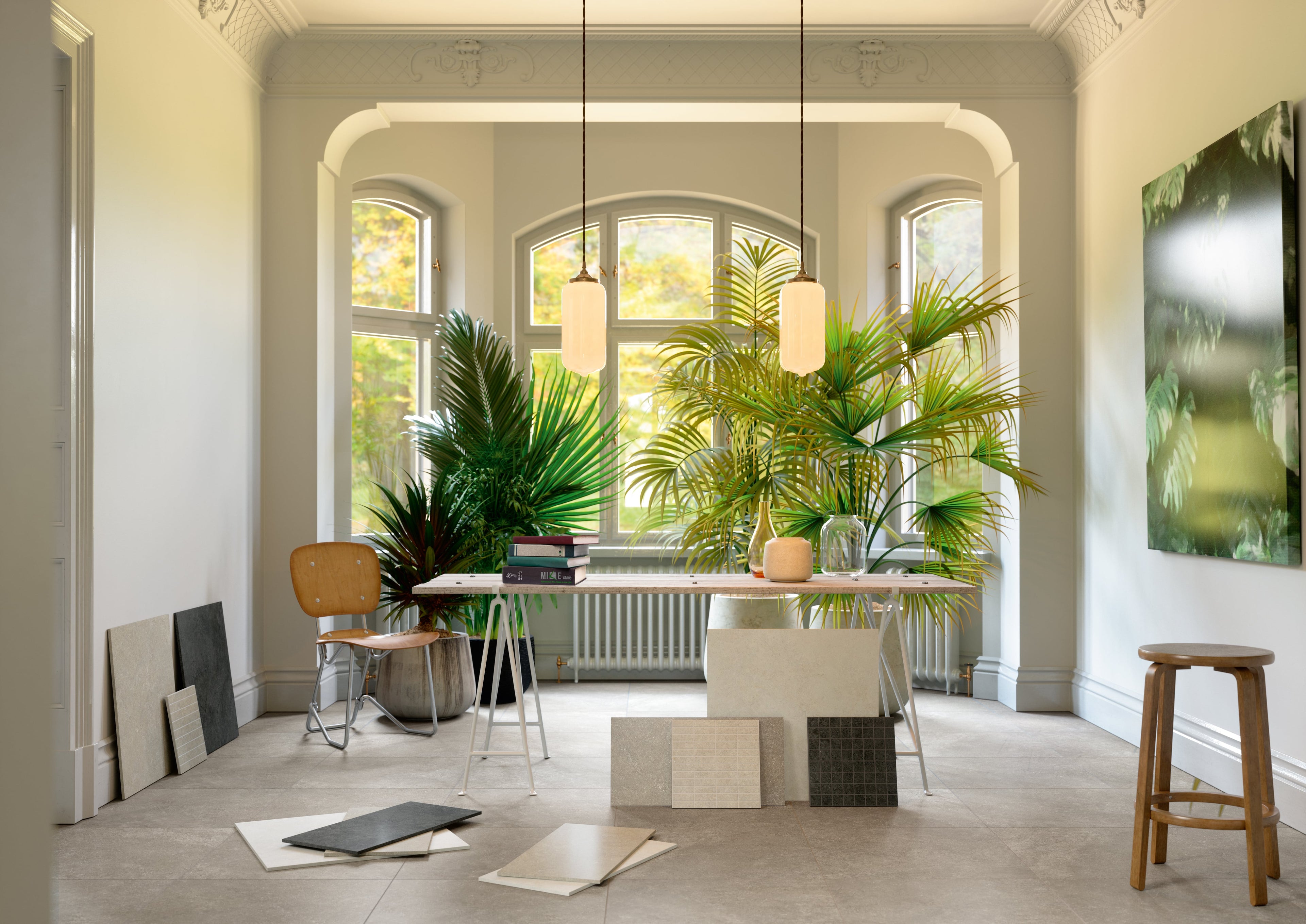 Atelier 11.65x11.65 Matte Porcelain Mesh Mosaic Tile in White Sand ...
