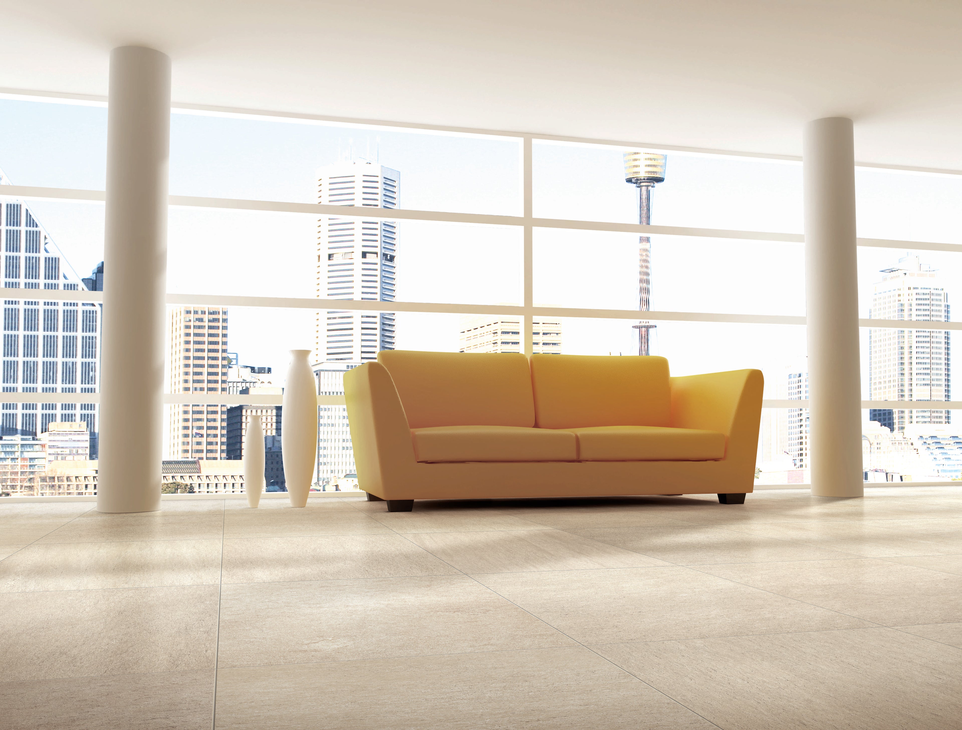 Basaltine 24x24 Matte Porcelain Tile in Sand – MILE®stone