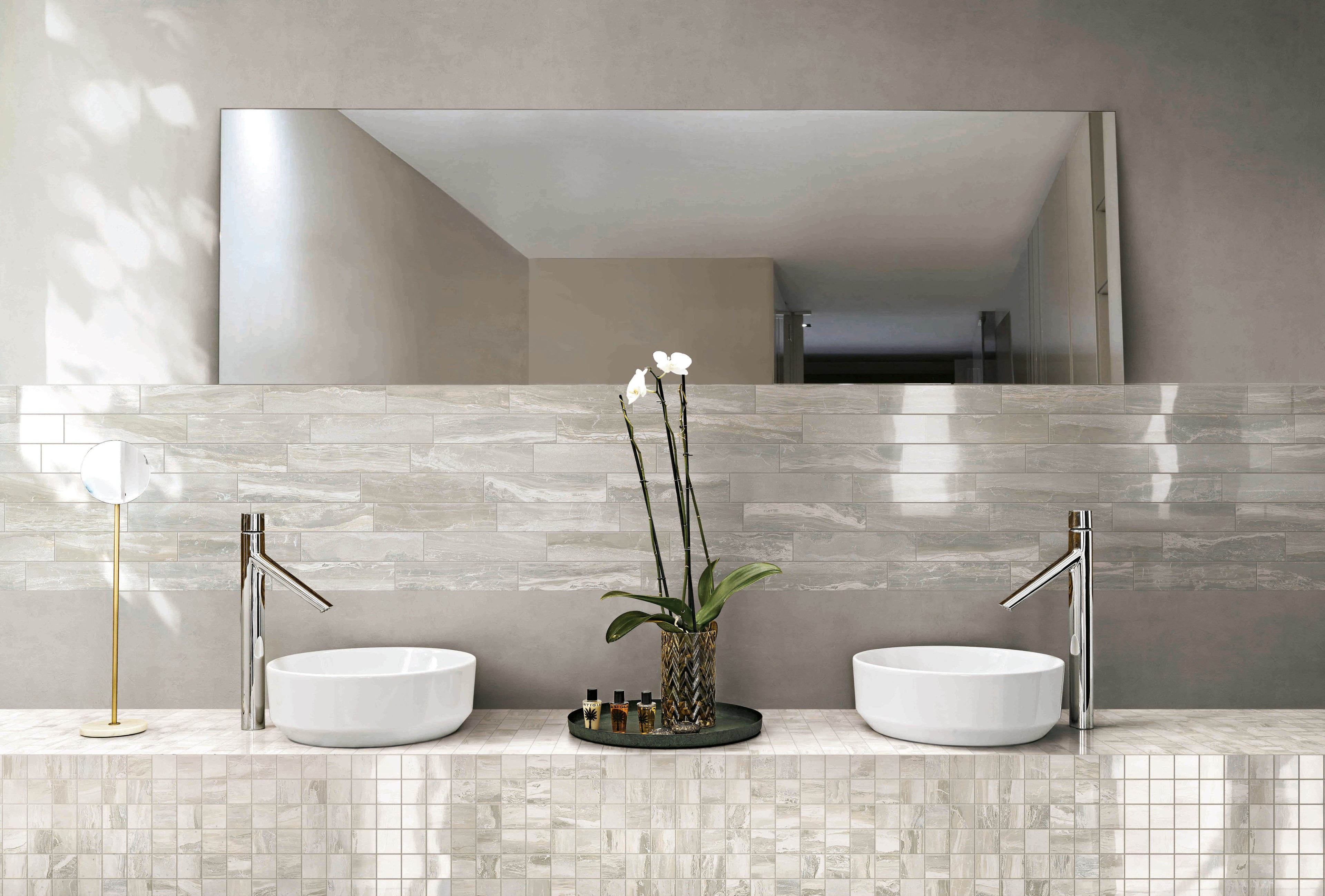 Breccia 3x12 Polished Porcelain Tile in Silver – MILE®stone