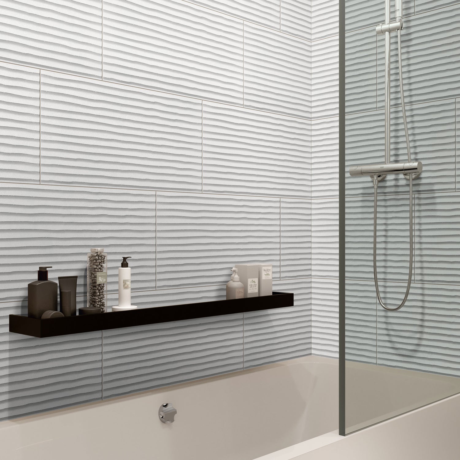 Earthen 12x24 Flute Porcelain Tile in Whisper – MILE®stone