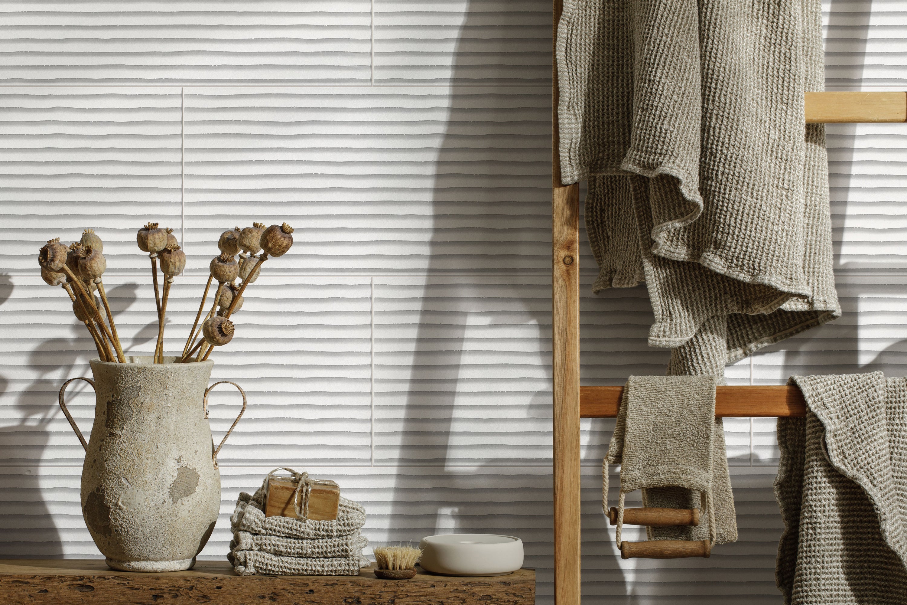 Earthen 12x24 Flute Porcelain Tile in Whisper – MILE®stone