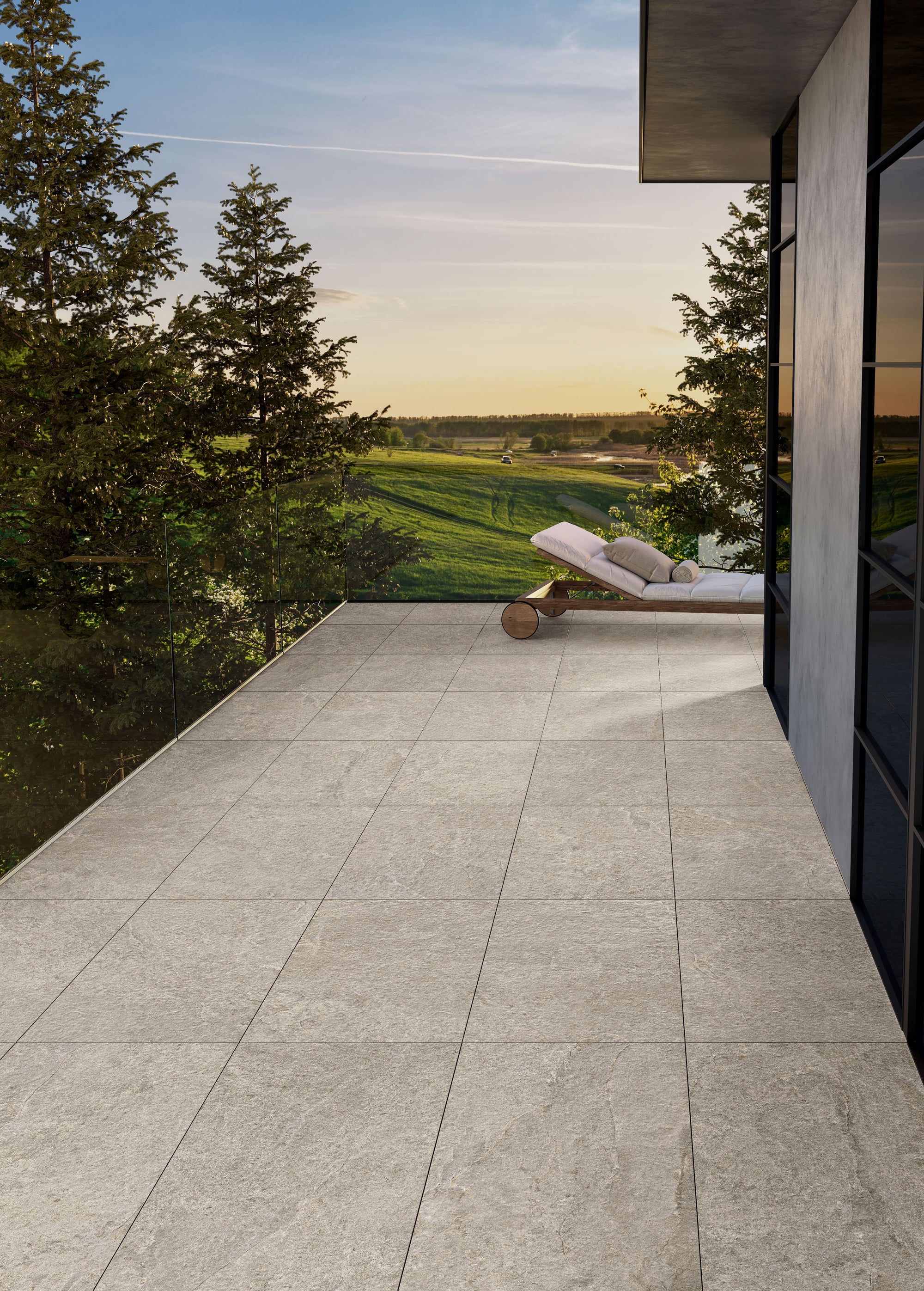 Farmhouse Living 24x48 Grip Porcelain 2CM Paver Tile in Pewter – MILE®stone