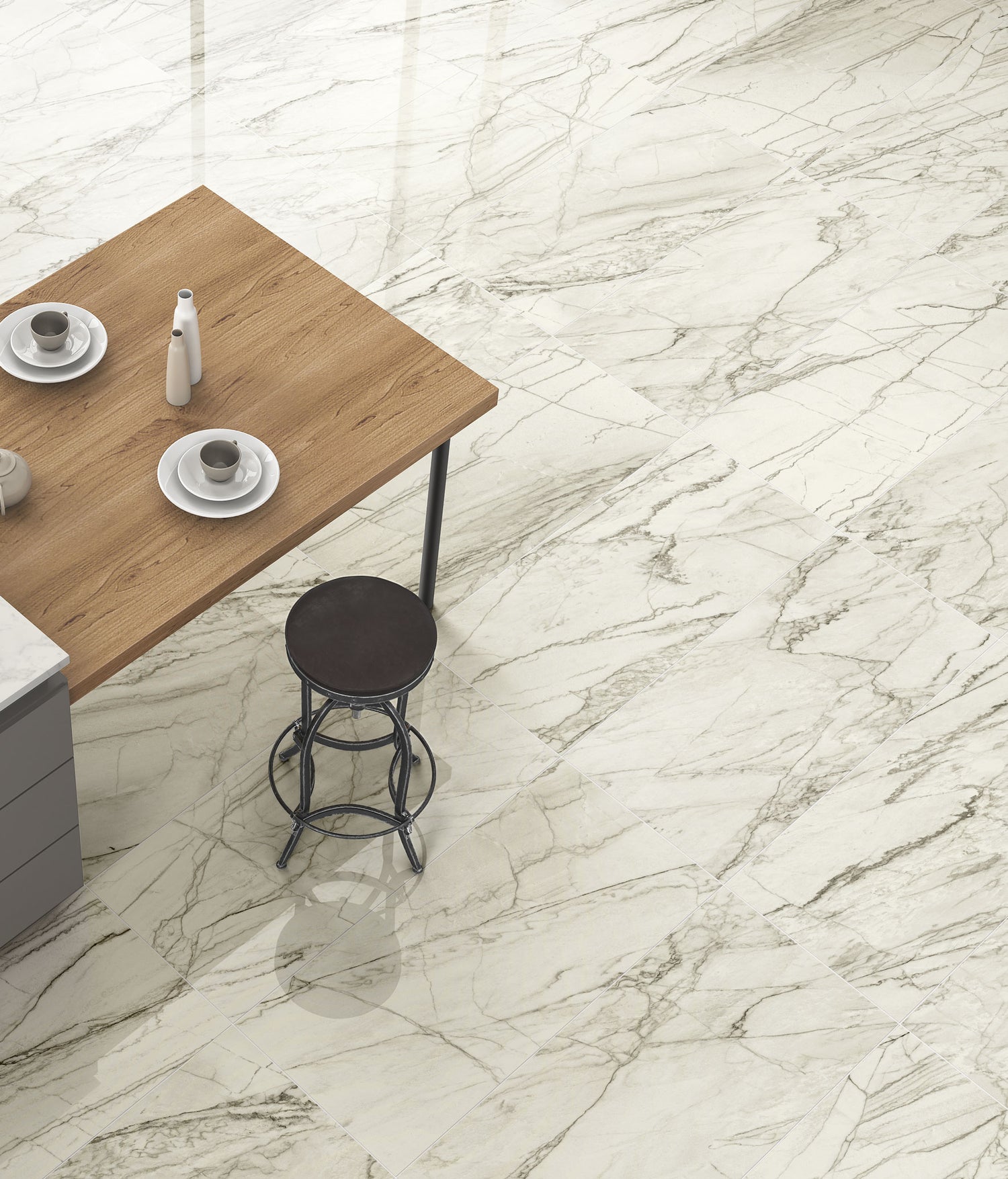 JEM 24x48 Polished Porcelain Tile in Forte White – MILE®stone