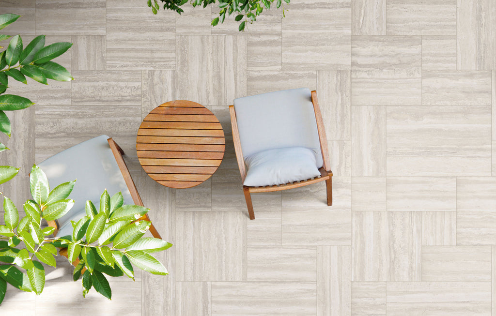 Lith 24x24 Grip Porcelain 2CM Paver Tile in Legacy White – MILE®stone