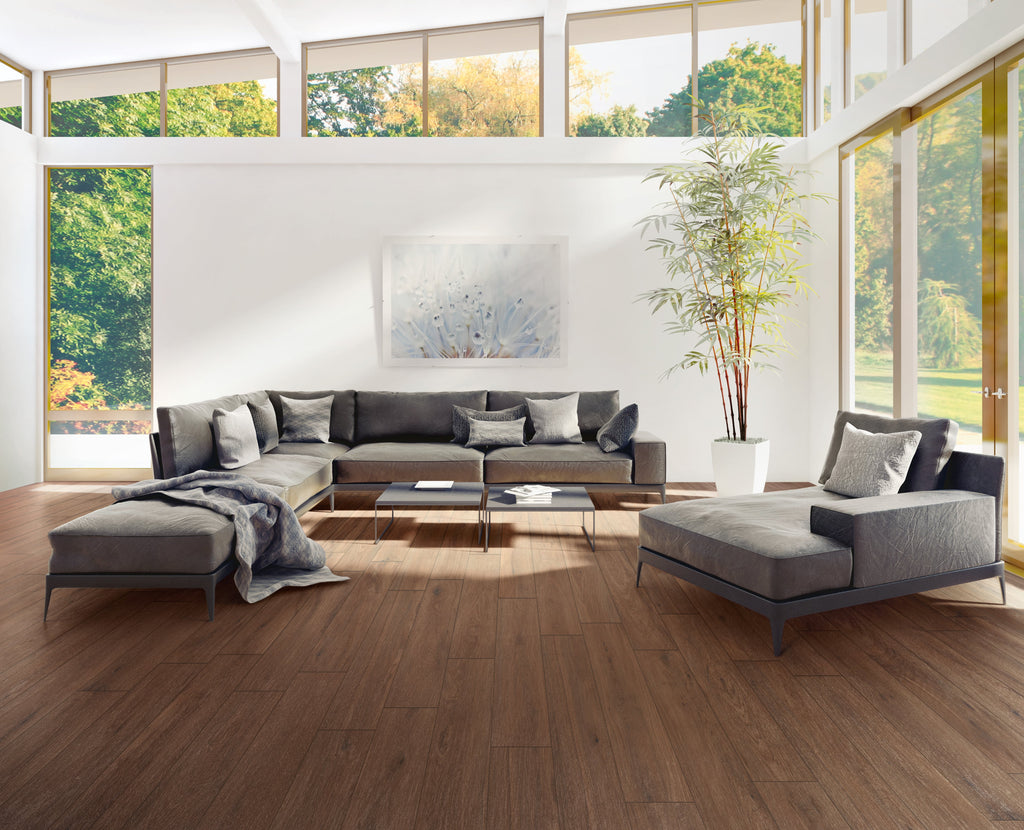 Native 8x48 Matte Porcelain Tile in Teak – MILE®stone