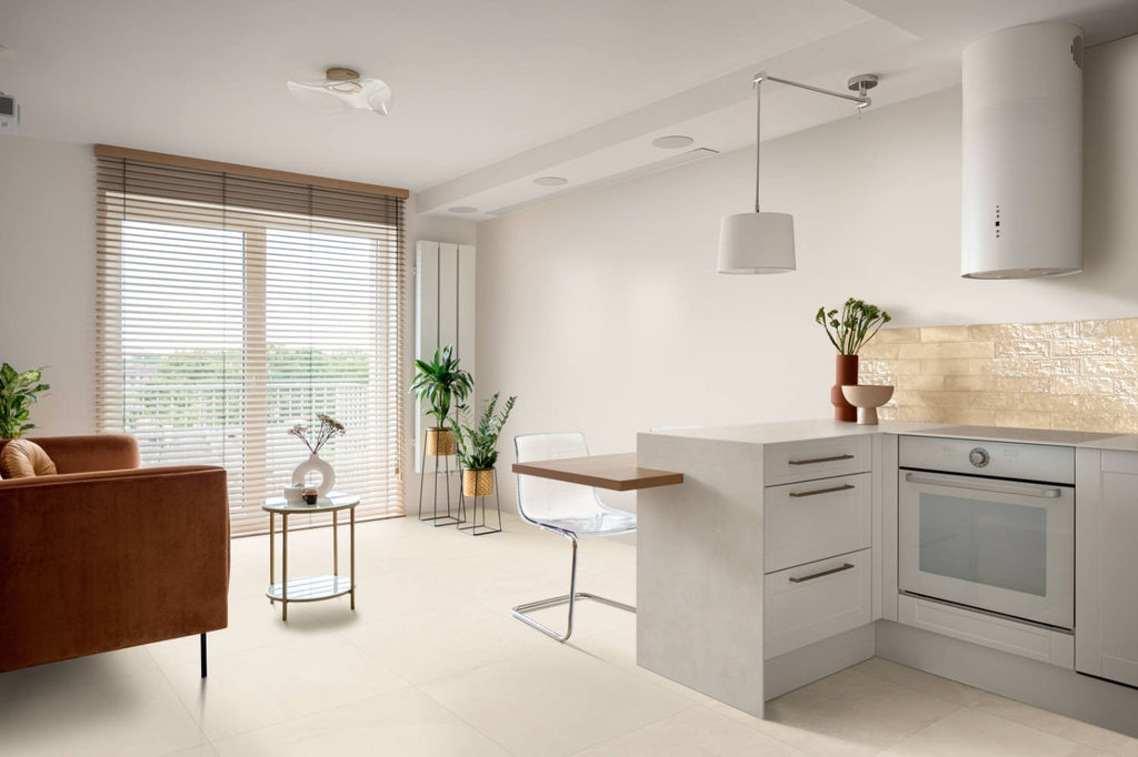 Net-Zero 24x24 Matte Porcelain Tile in Beige – MILE®stone