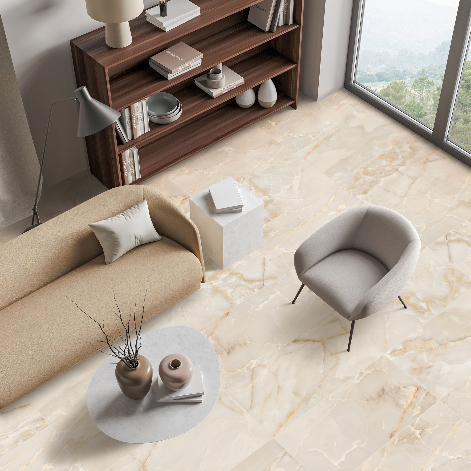 Onyx 24x48 Matte Porcelain Tile in Beige – MILE®stone