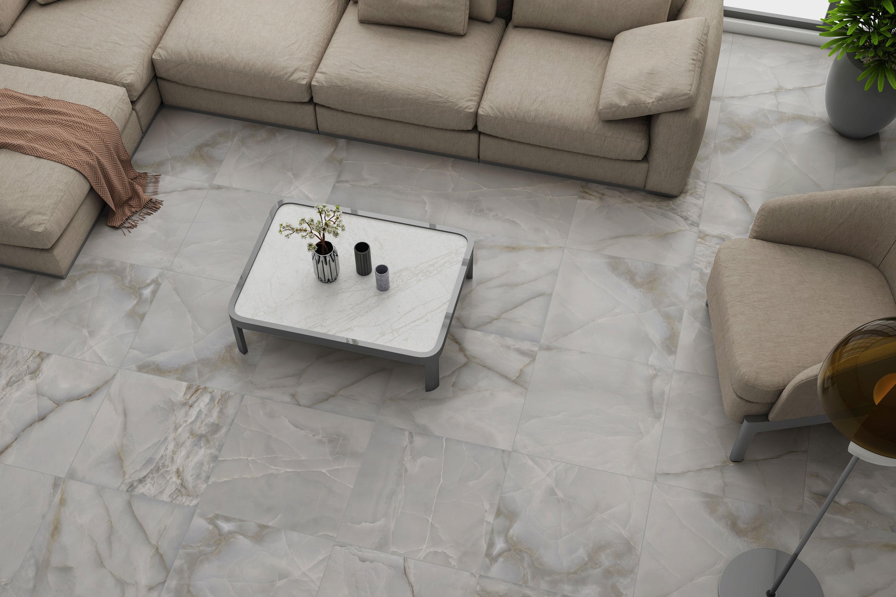Onyx 24x24 Matte Porcelain Tile in Dark Grey – MILE®stone