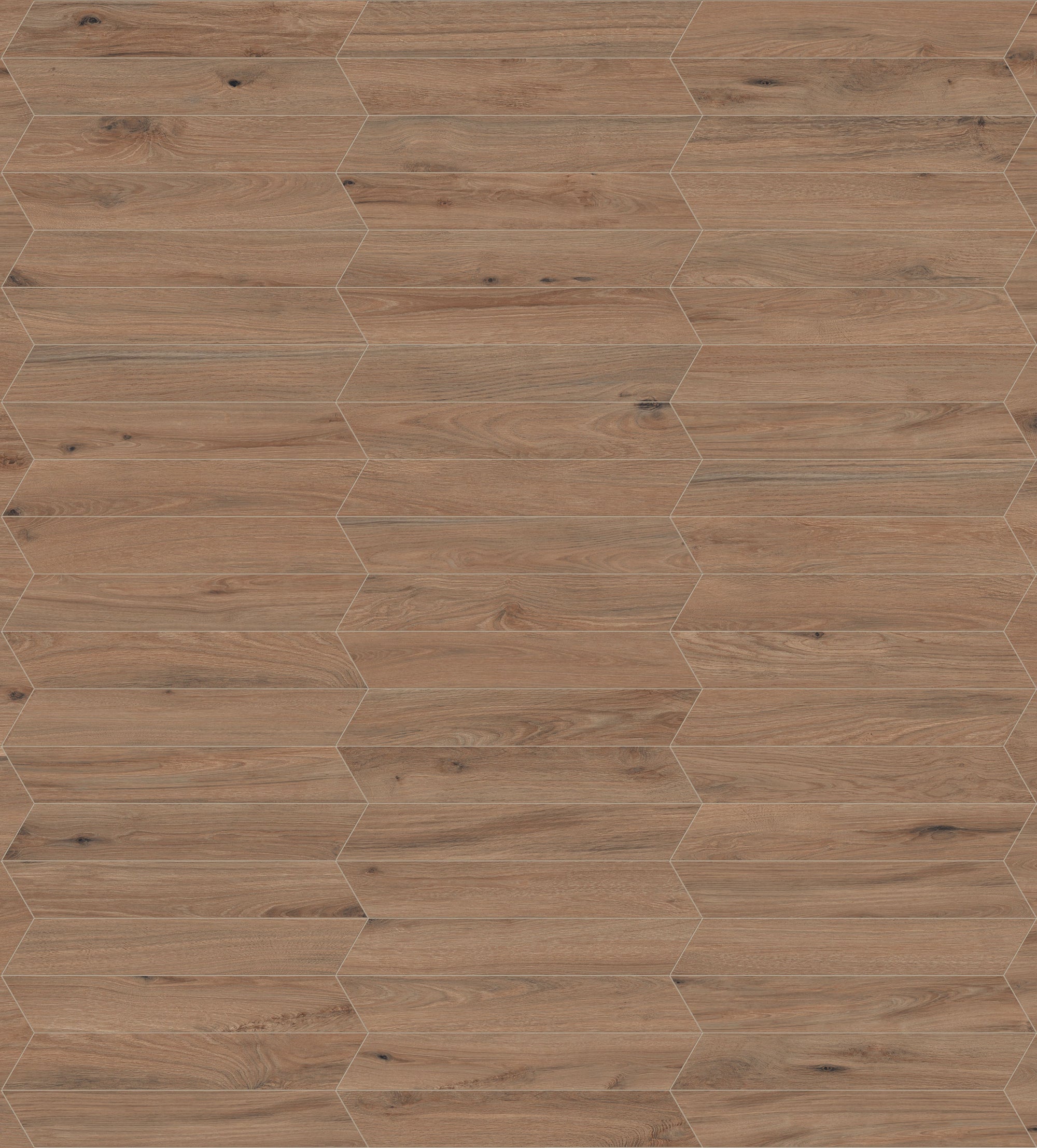Shapes 4x24 Matte Porcelain Chevron Tile in Chestnut A+B – MILE®stone