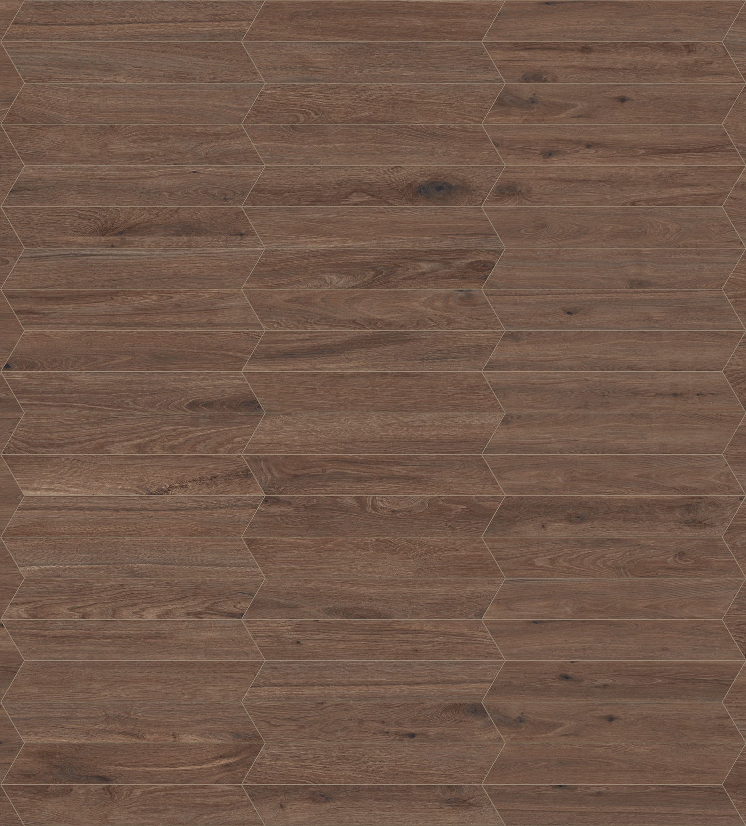 Shapes 4x24 Matte Porcelain Chevron Tile in Teak A+B – MILE®stone