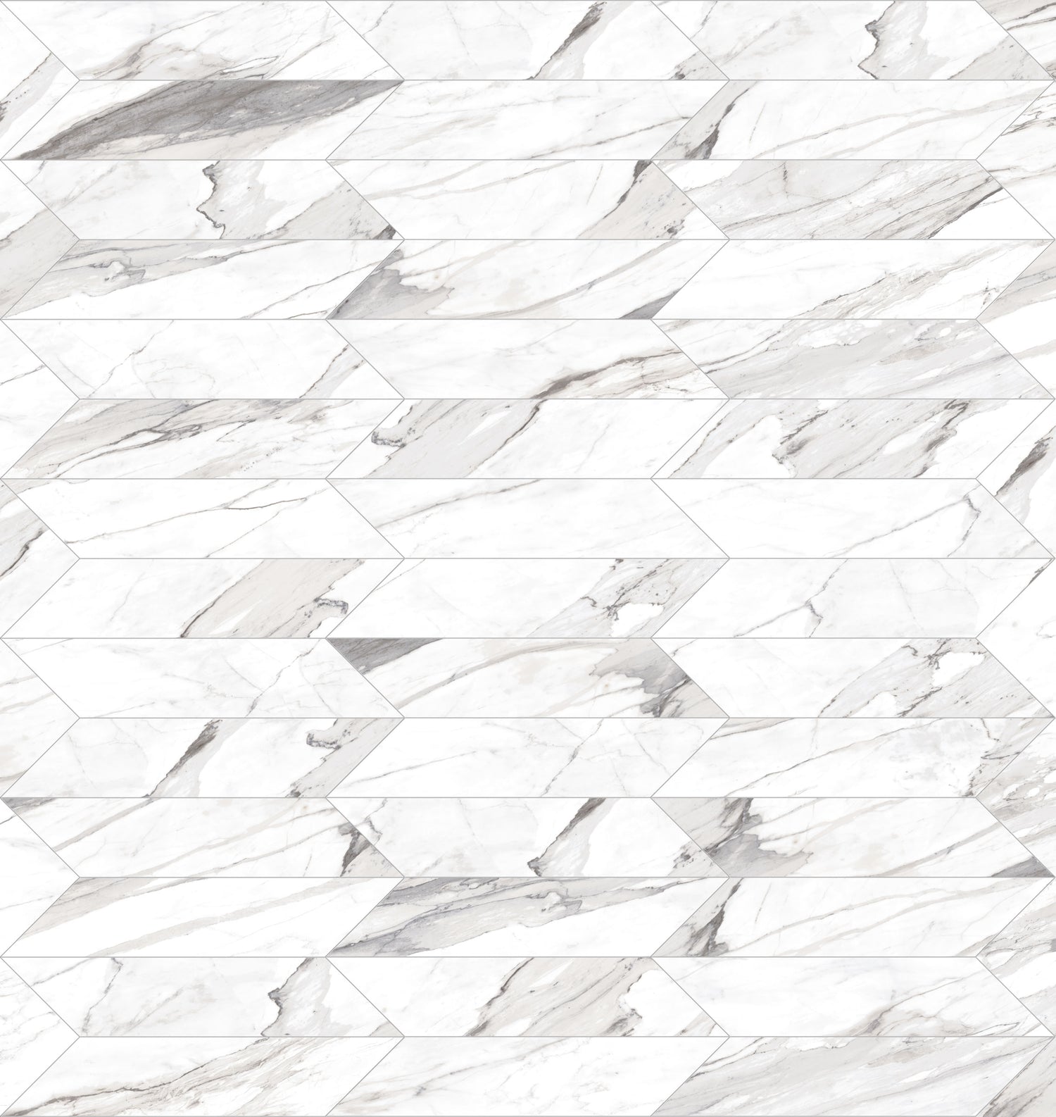 Shapes 8x30 Matte Porcelain Chevron Max Tile in White A+B – MILE®stone