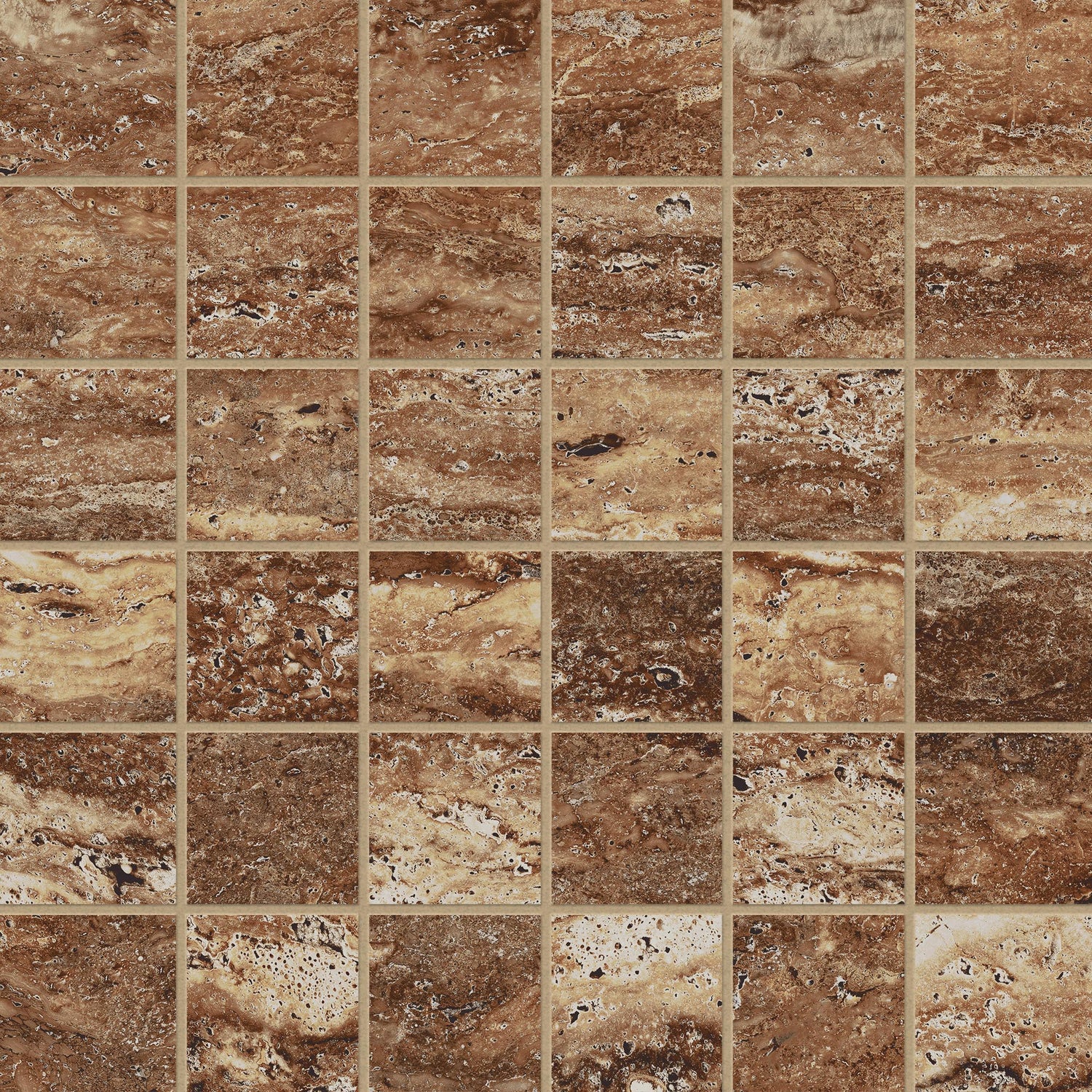 Travertine 2x2 Matte Porcelain Mesh Mosaic Tile in Bold – MILE®stone