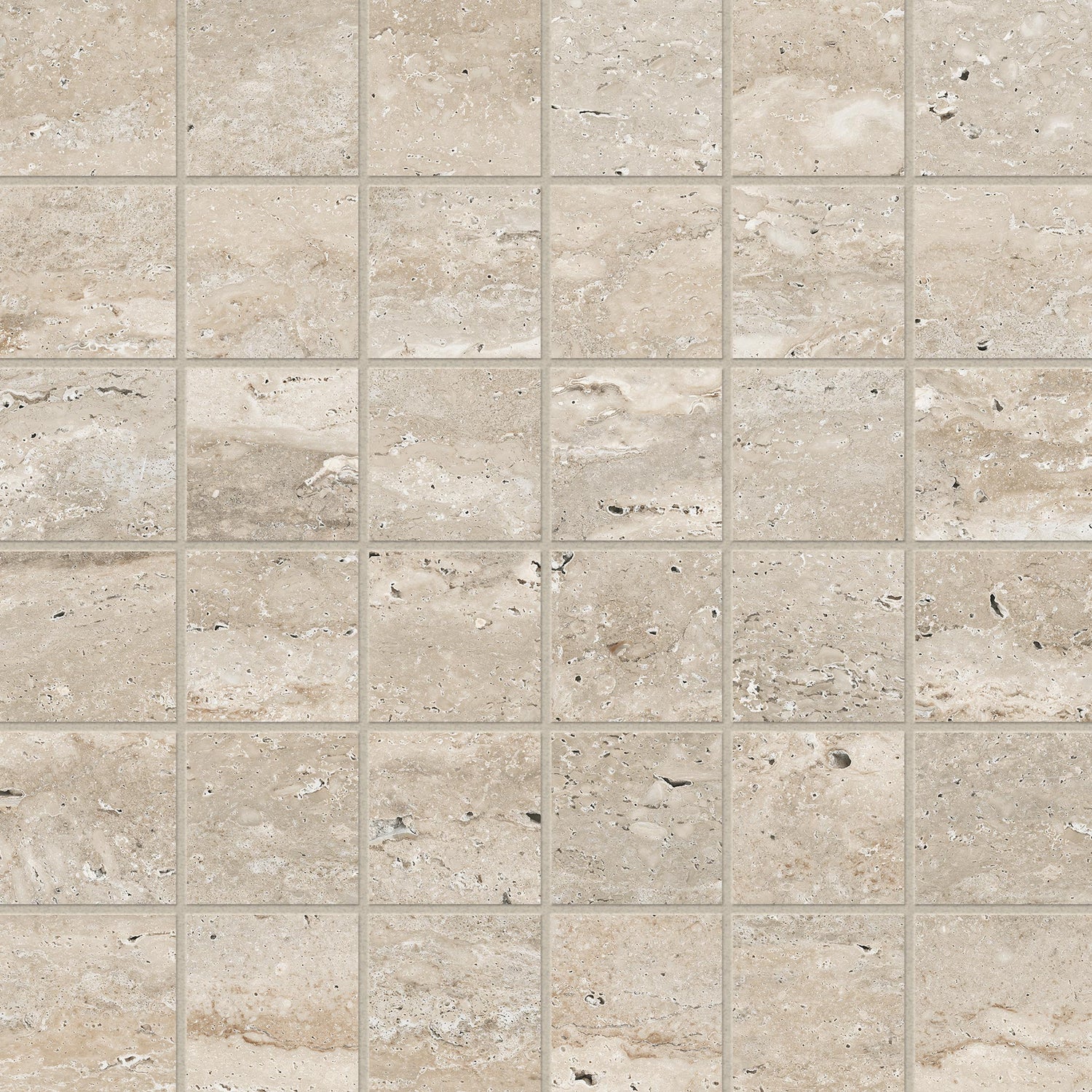 Travertine 2x2 Polished Porcelain Mesh Mosaic Tile in Navona – MILE®stone