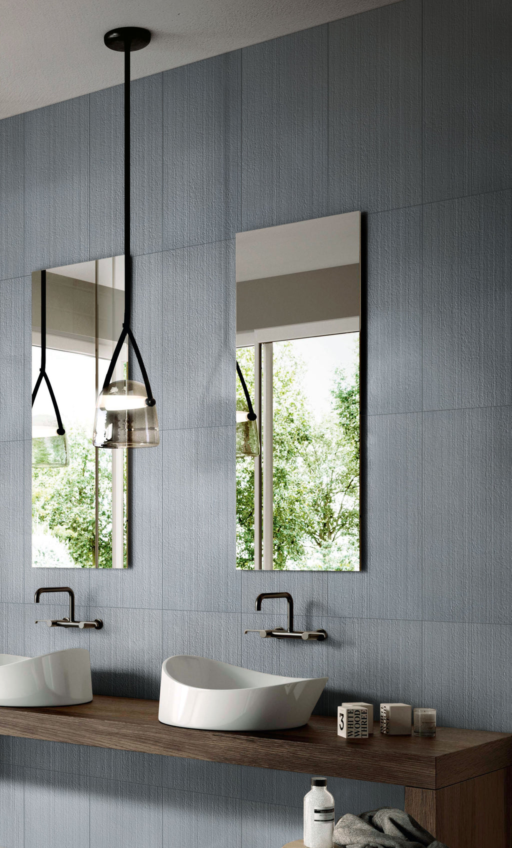 Urban Living 12x24 Chiseled Porcelain Tile in Dust Blue – MILE®stone