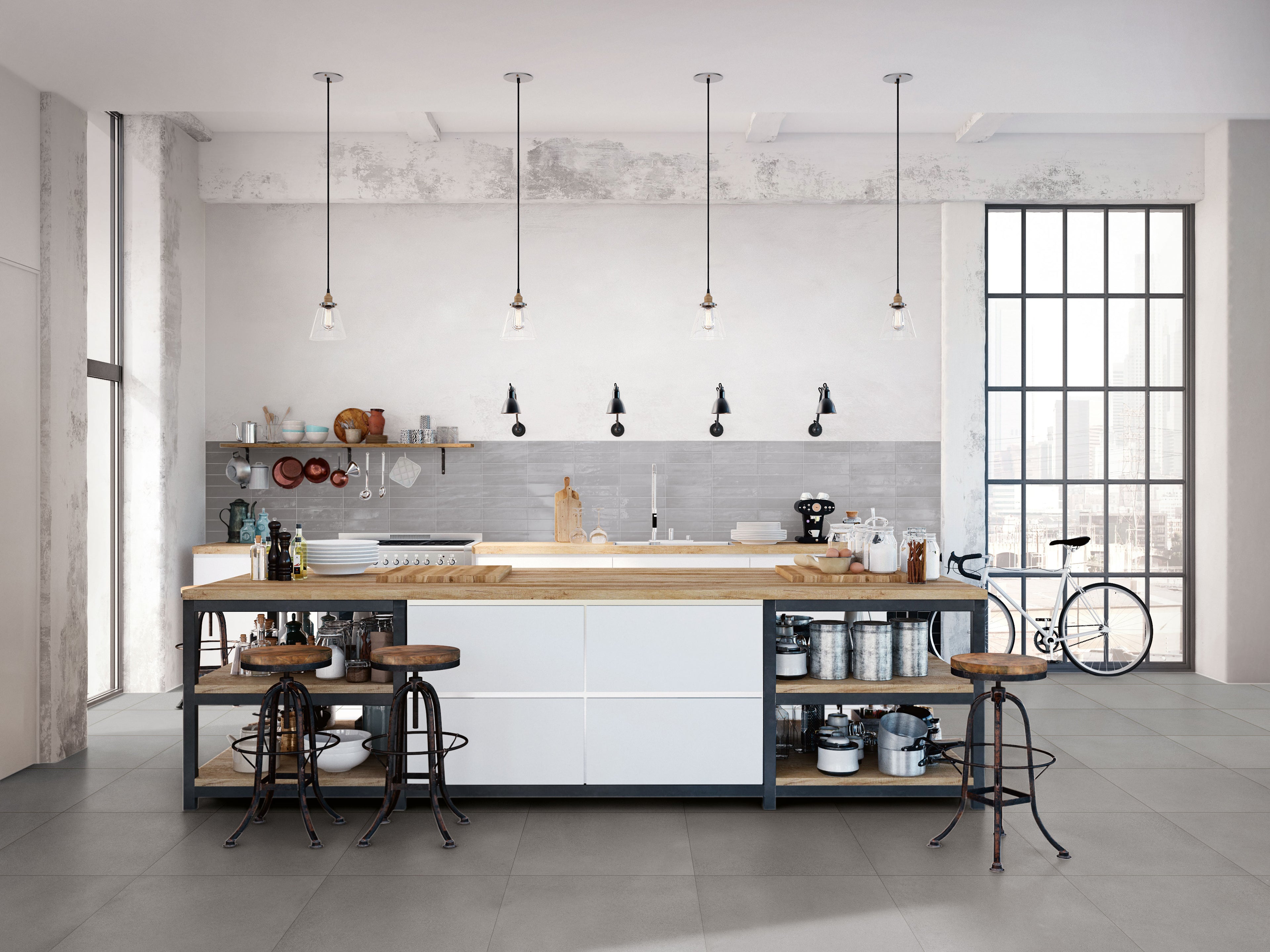 Urban Living 3x12 Glossy Porcelain Tile in Essential Grey – MILE®stone