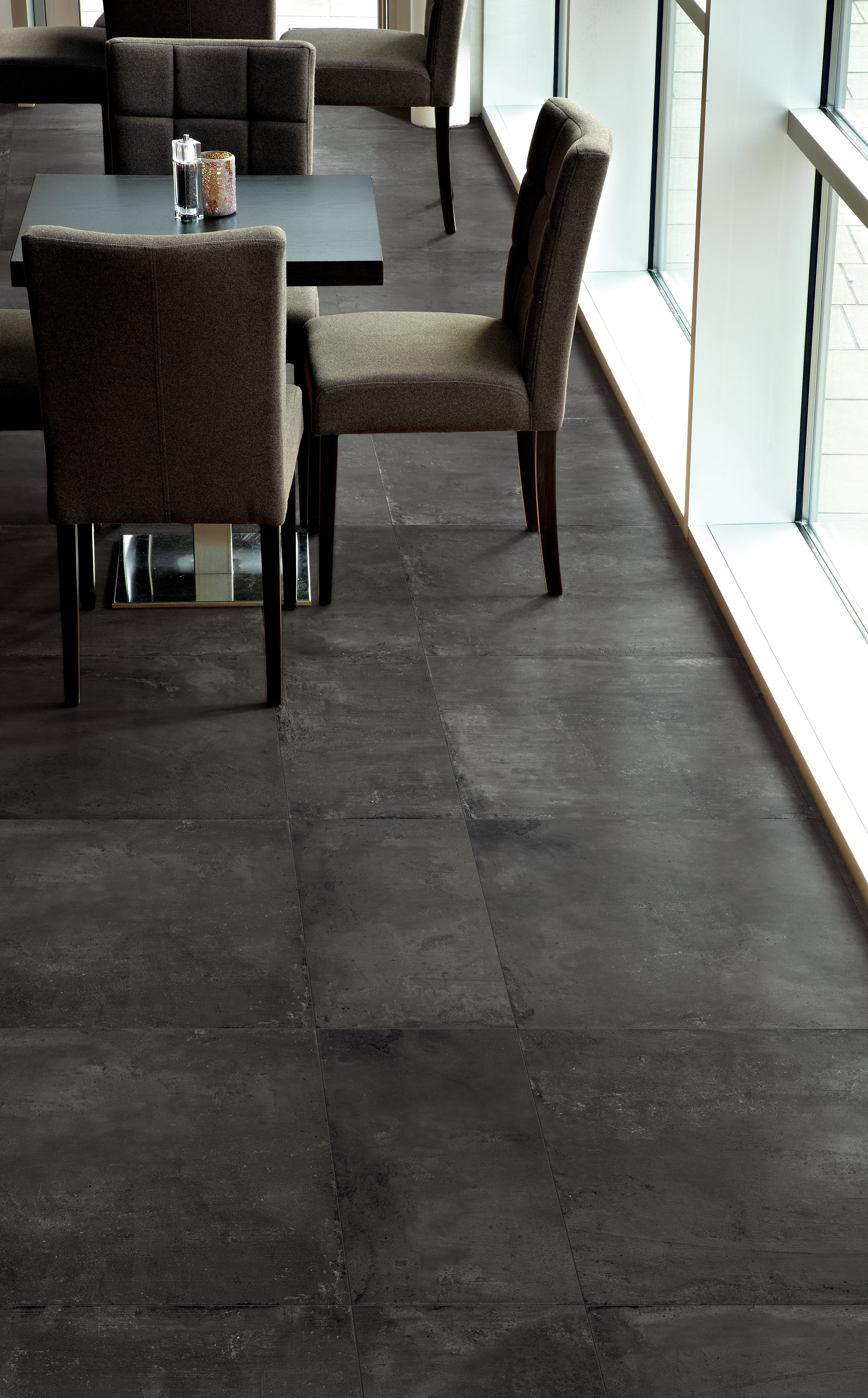 +One 12x24 Polished Porcelain Tile in Coal – MILE®stone