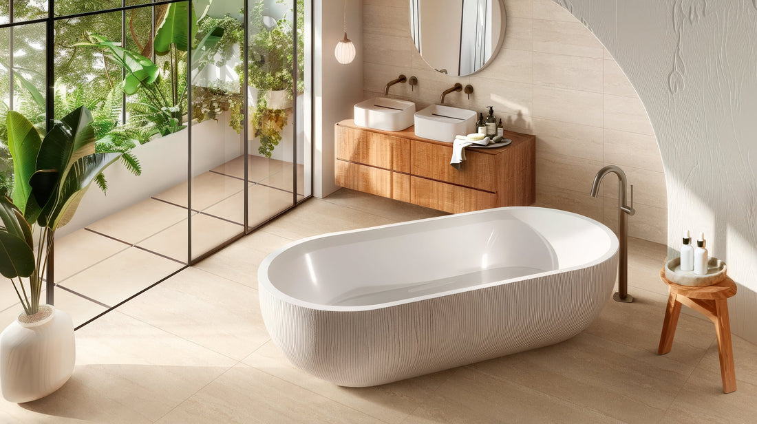 Imprint 24x48 Matte Porcelain Tile in Strata Warm – MILE®stone