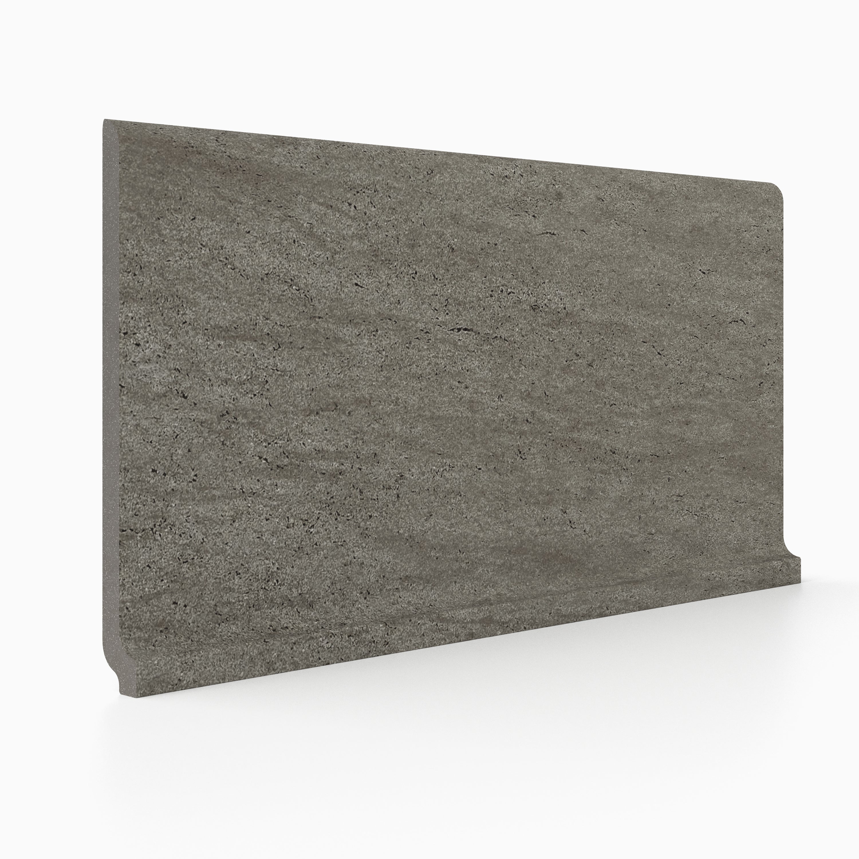Basaltine 6x12 Matte Porcelain Cove Base Tile in Light Grey – MILE®stone