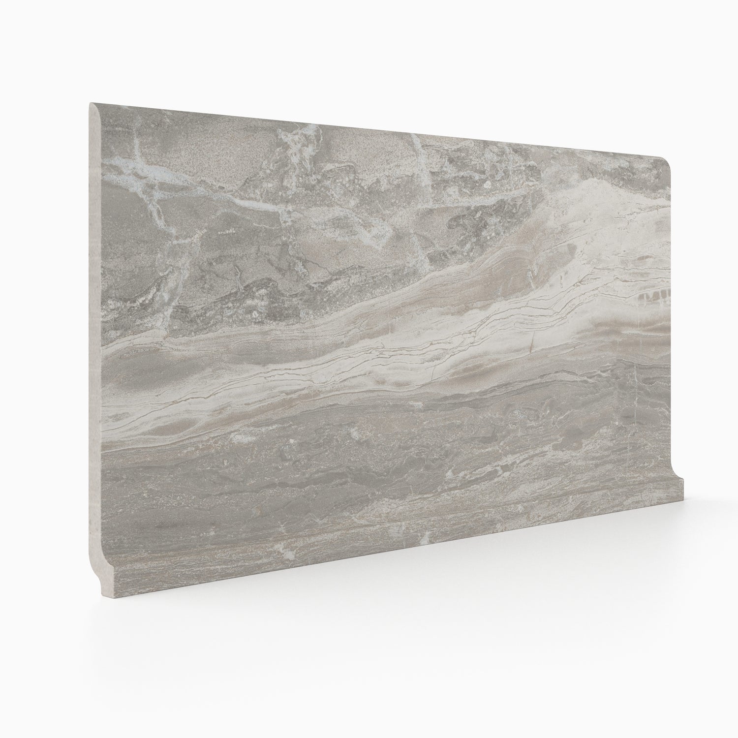 Breccia 6x12 Matte Porcelain Cove Base Tile in White – MILE®stone