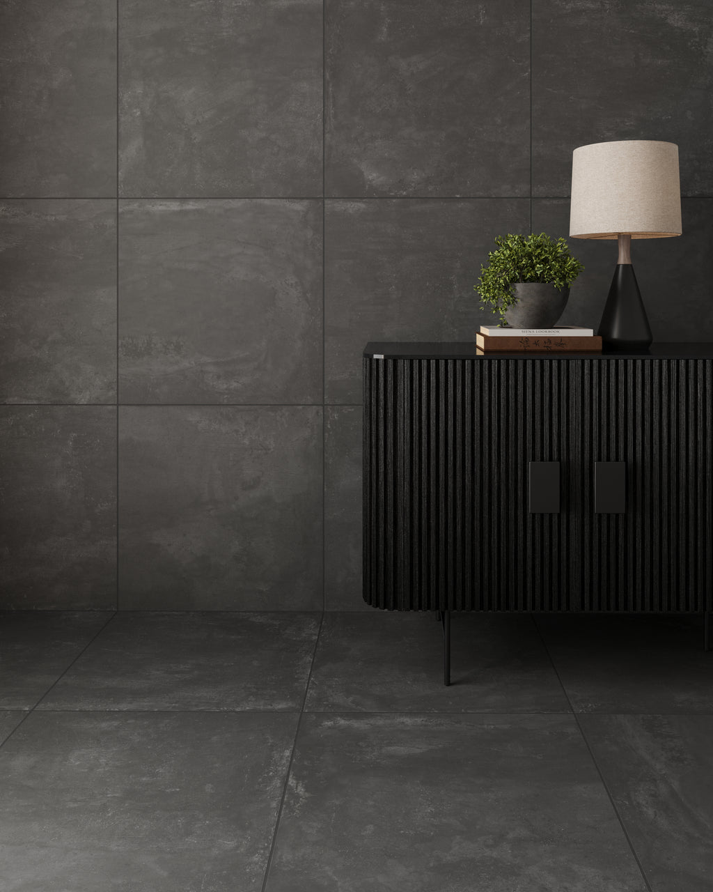 +One 24x24 Matte Porcelain Tile in Coal – MILE®stone