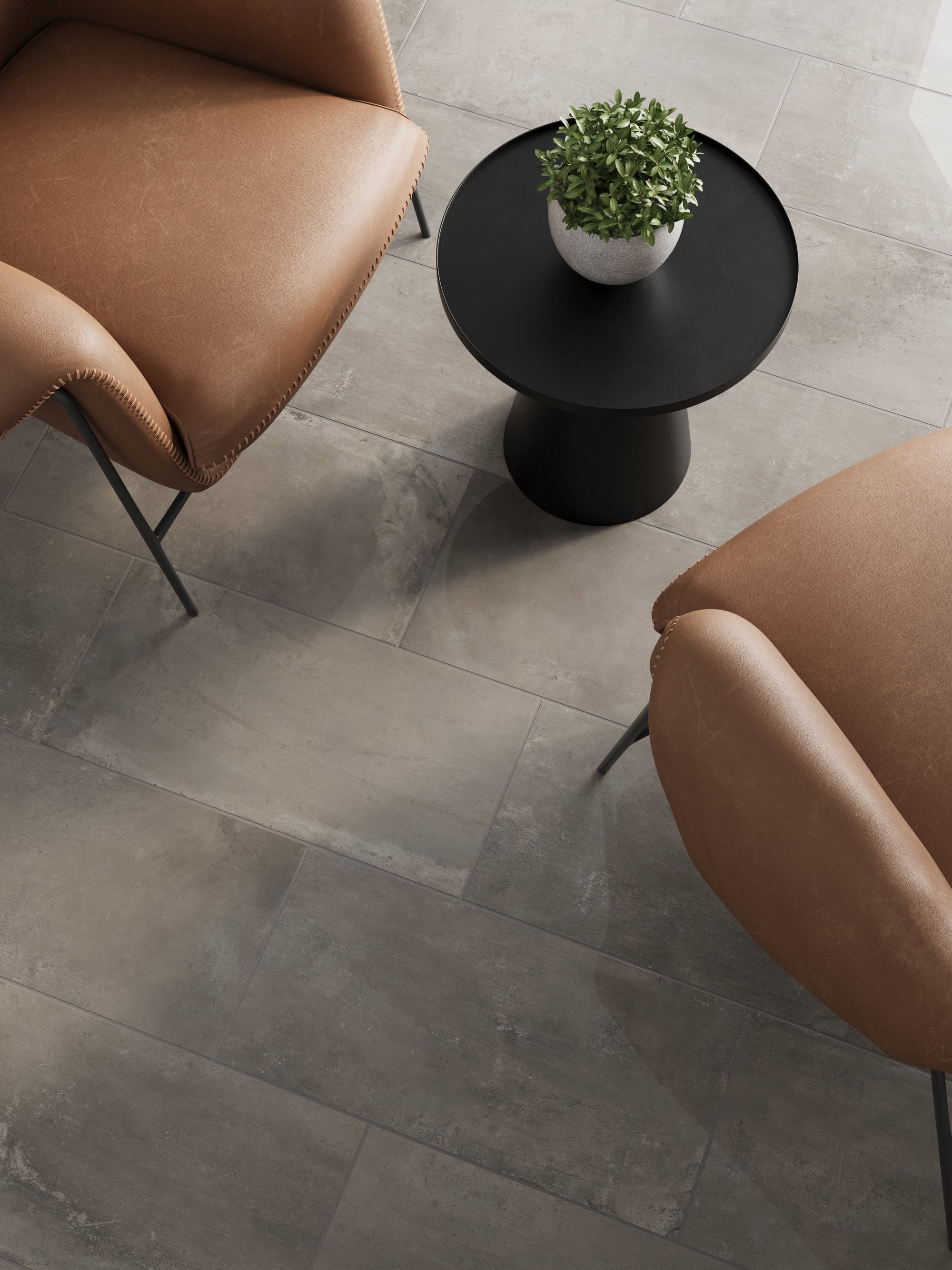 +One 12x24 Polished Porcelain Tile in Plumb – MILE®stone